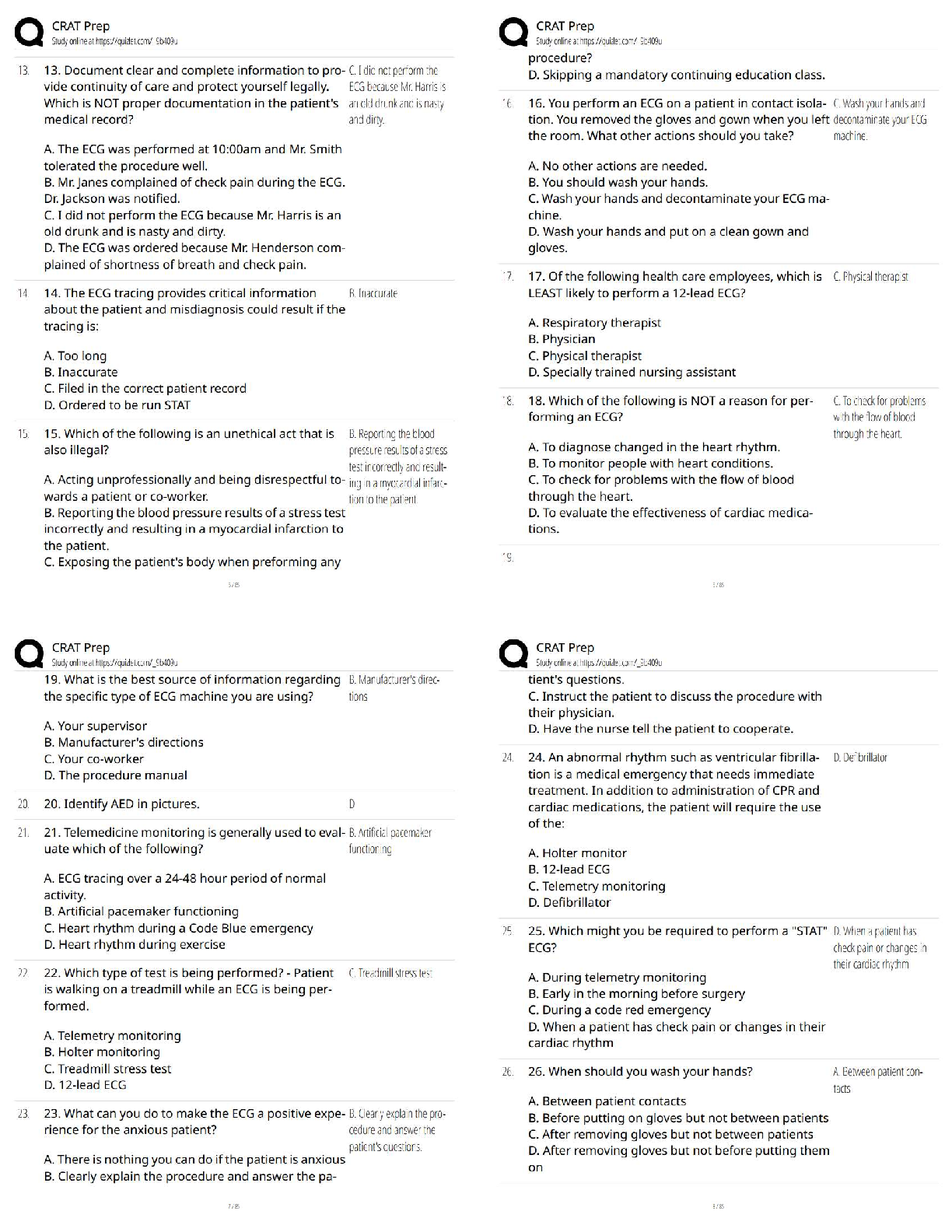 CRAT Exam Prep Test Bank 2025/2026: Master ECG Rhythms & Pass First Try ...