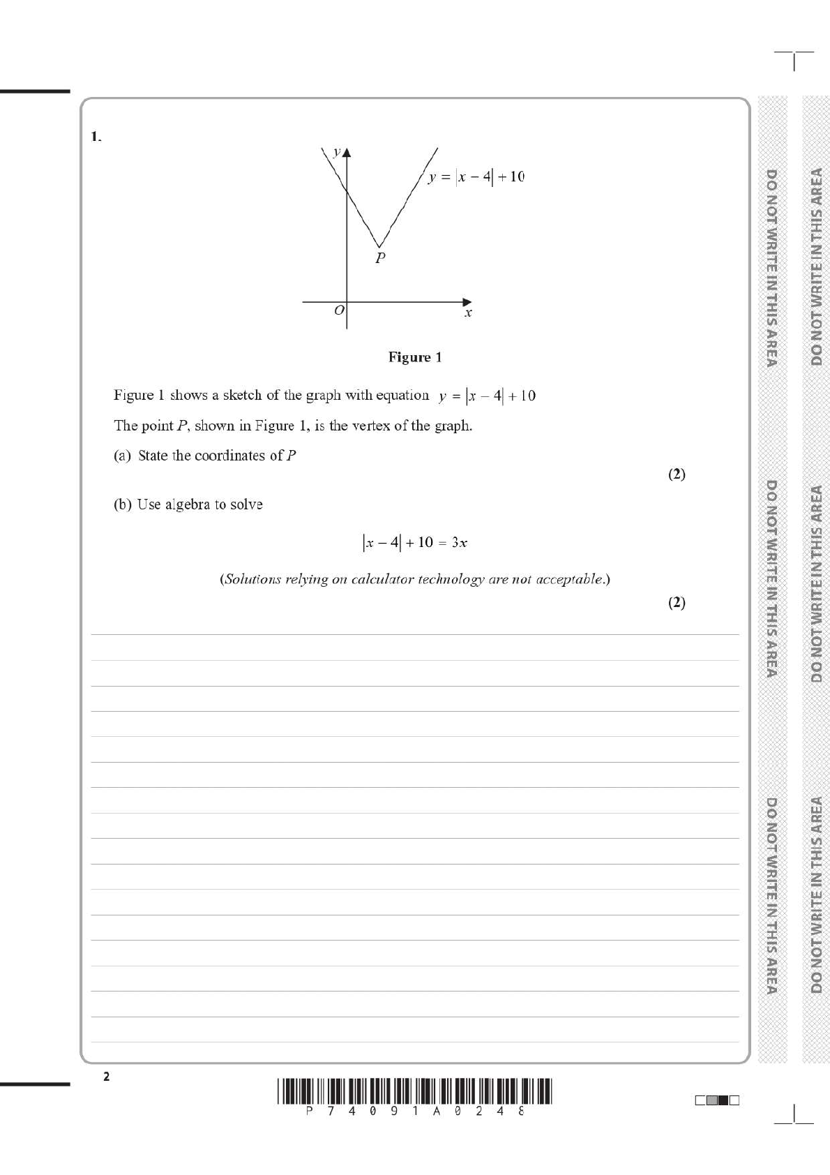 Edexcel A-Level Mathematics (9MA0/02) Paper 2: Pure Mathematics 2, June ...