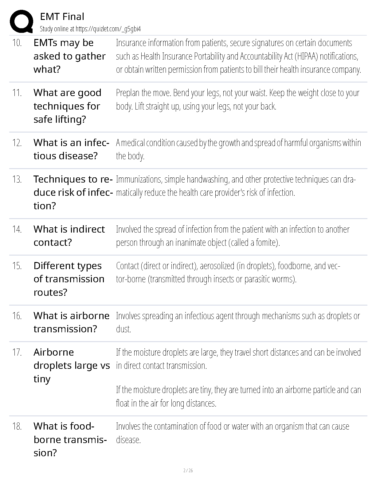 Ultimate EMT Final Exam Q&A Study Guide 2025/2026: Your Key to Passing ...