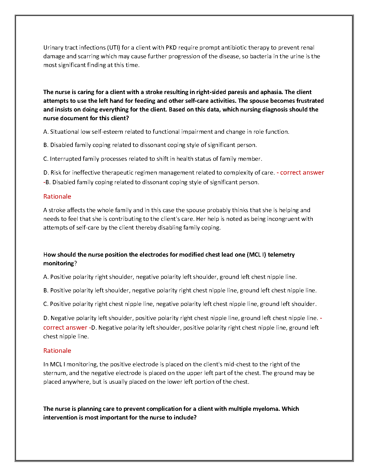 Pass on Your First Try: BSN HESI 266 Med Surg Exam 2025/2026 Edition ...