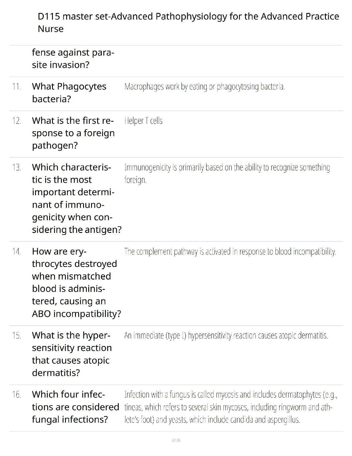 WGU D115 Advanced Pathophysiology Exam Elaboration | Latest 2025/2026 ...